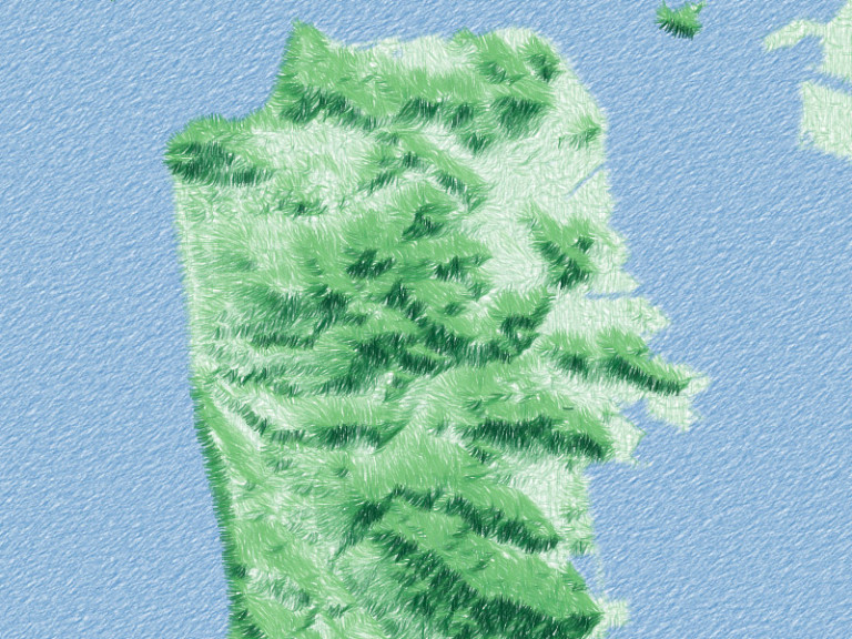 Hachures and sketchy relief maps | Andy Woodruff